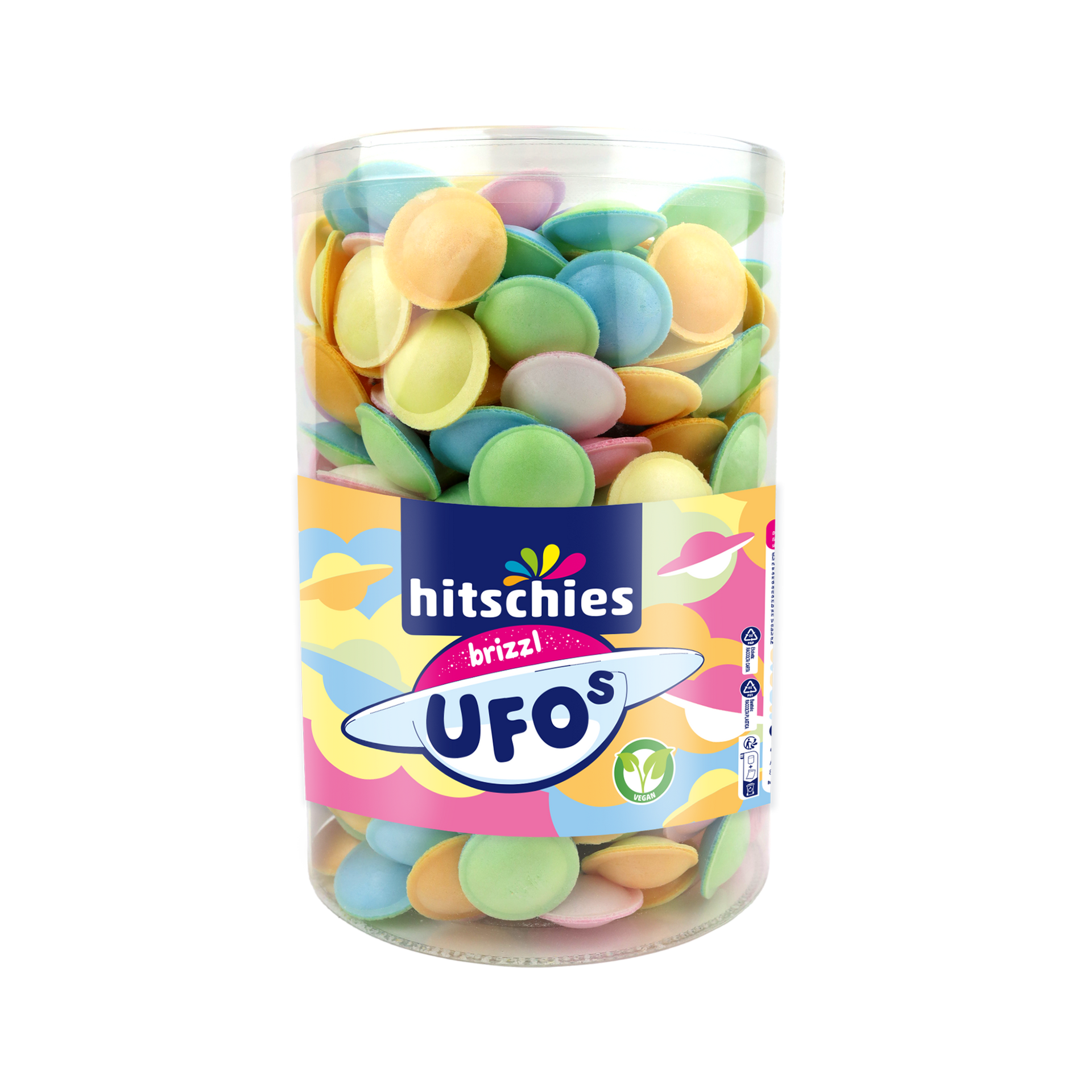 hitschies brizzl Ufos - leckere Obladen mit saurer Brausefüllung