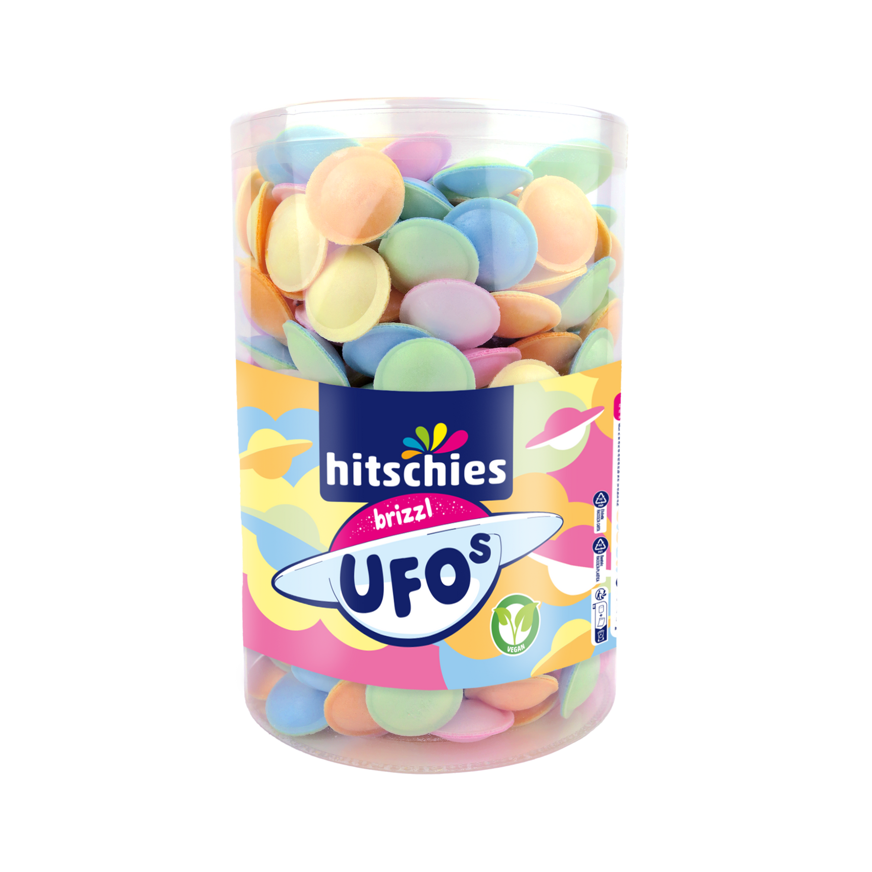 hitschies brizzl Ufos - leckere Obladen mit saurer Brausefüllung