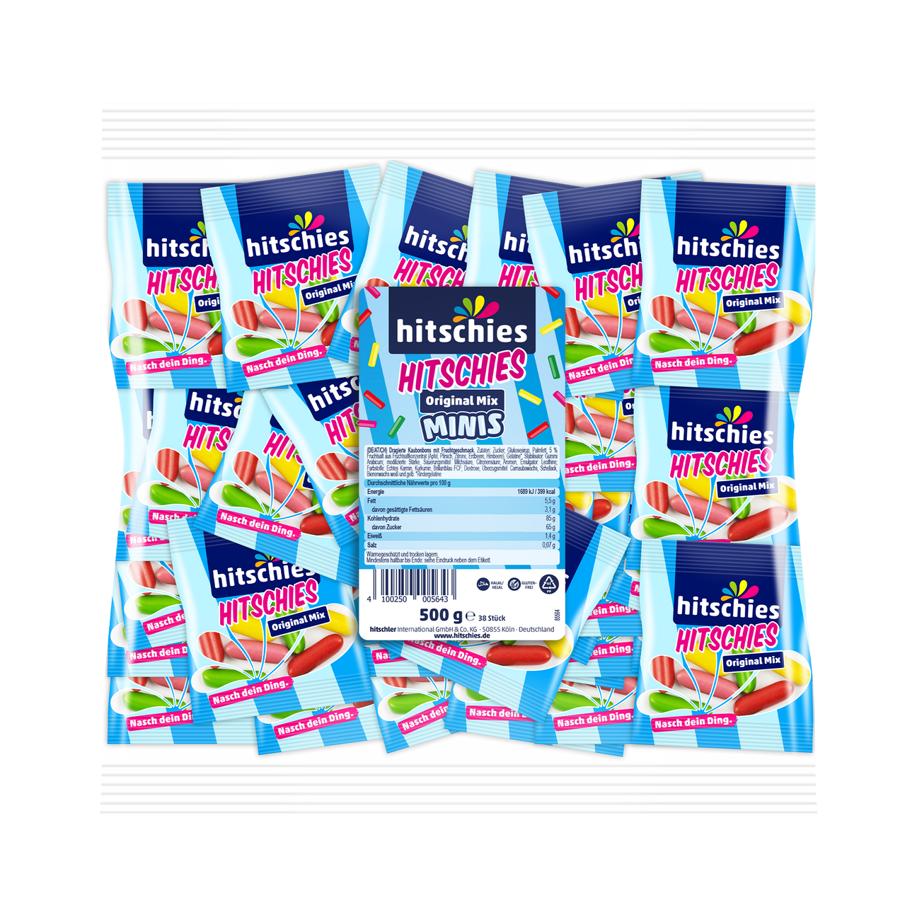 Hitschies Kaubonbons - Süßigkeiten Stäbchen aus der Kindheit