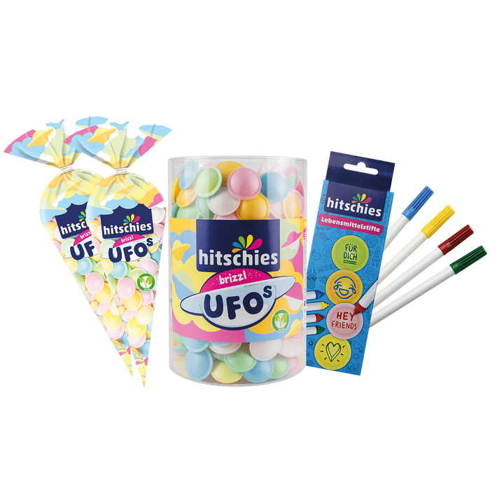 hitschies brizzl Ufos - leckere Obladen mit saurer Brausefüllung