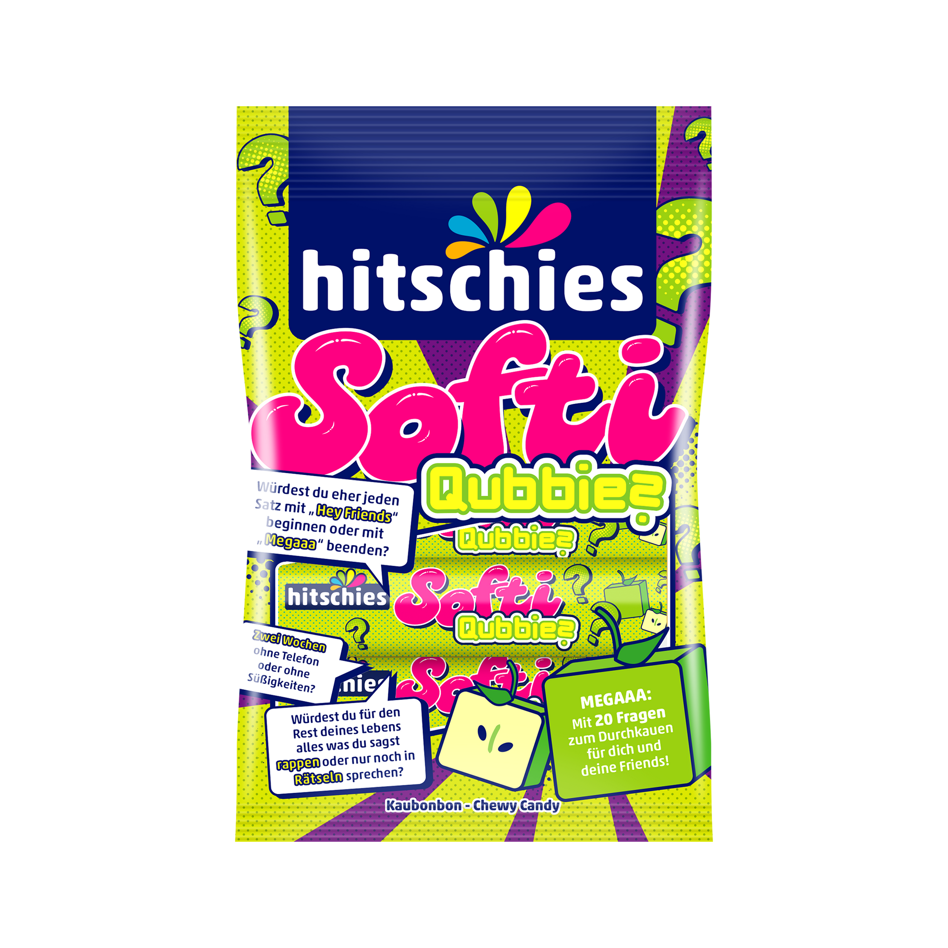 hitschies Kaubonbon Softi Qubbies Apfel