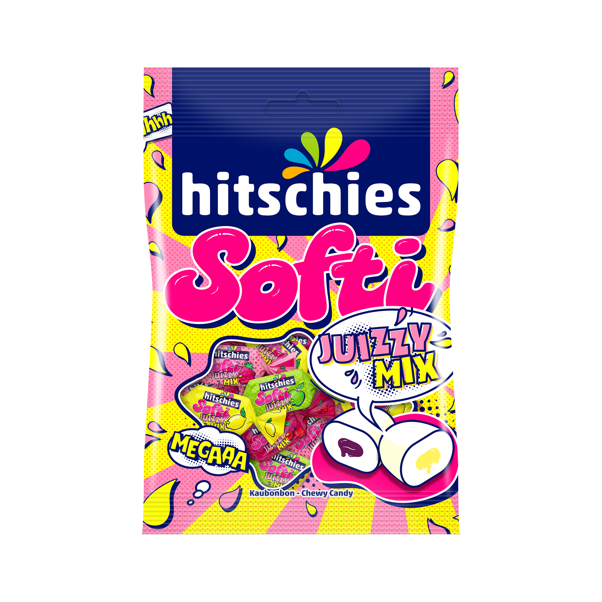 hitschies Softi Juizzy Mix Kaubonbon mit flüssigem Kern